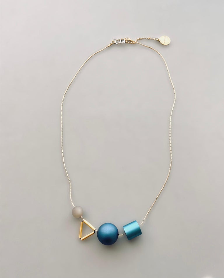 Aluminum Triangle necklace For Sale at 1stDibs