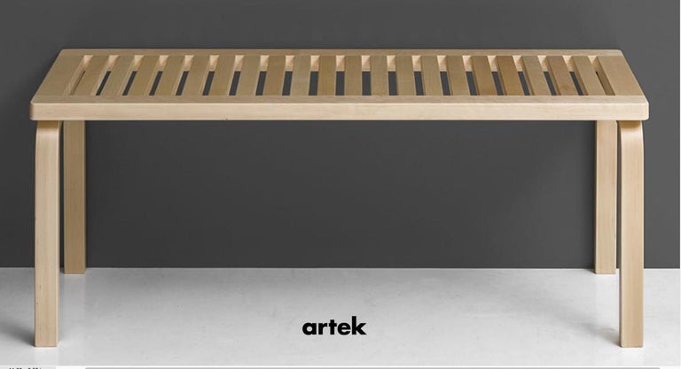 Alvar Aalto 153A Bench for Artek in Black Lacquer For Sale at 1stDibs