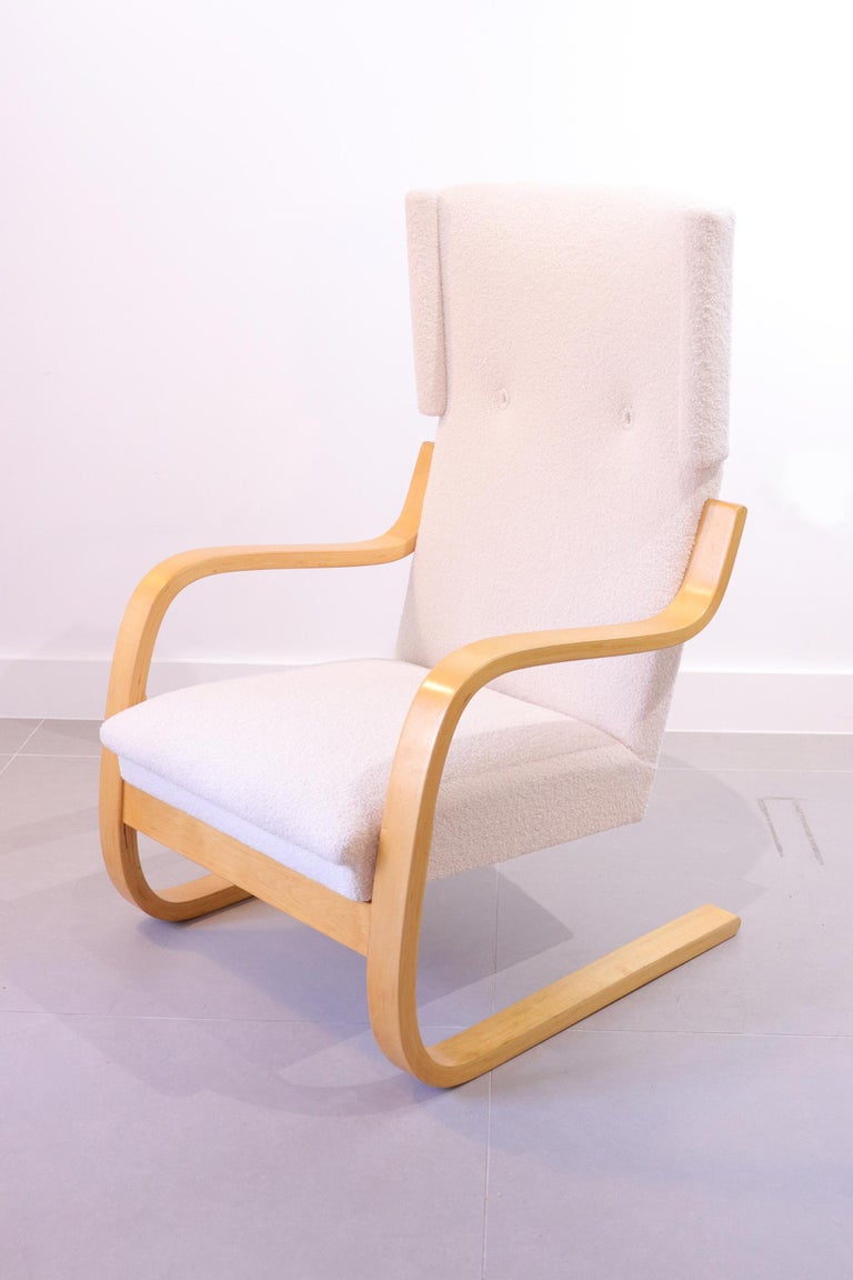 Alvar Aalto 401 Wingback Chair by Artek Finland, 1970s For Sale at 1stDibs