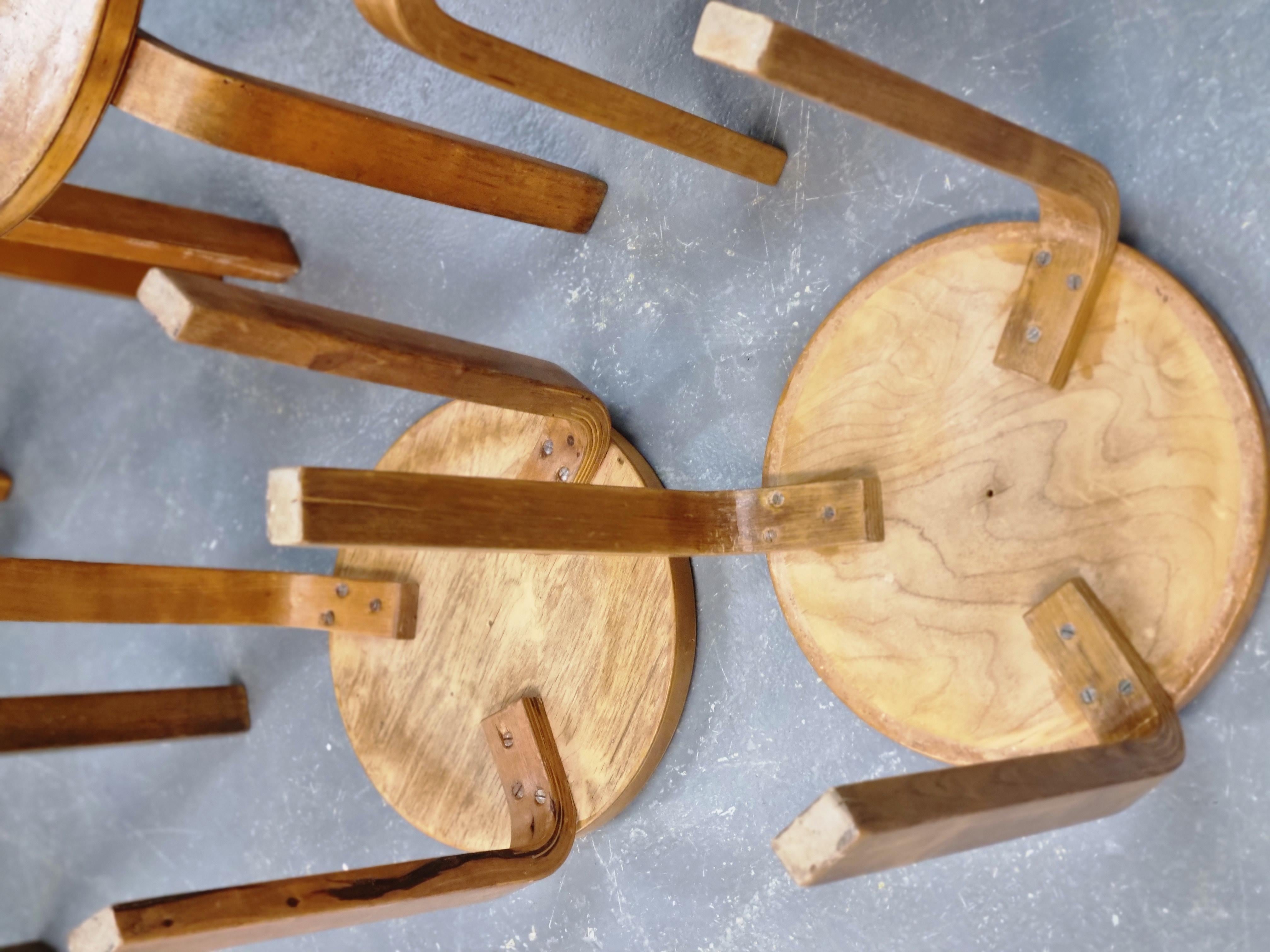 Alvar Aalto 7 Stackable Stools Model No 60, 1930s For Sale at 1stDibs ...