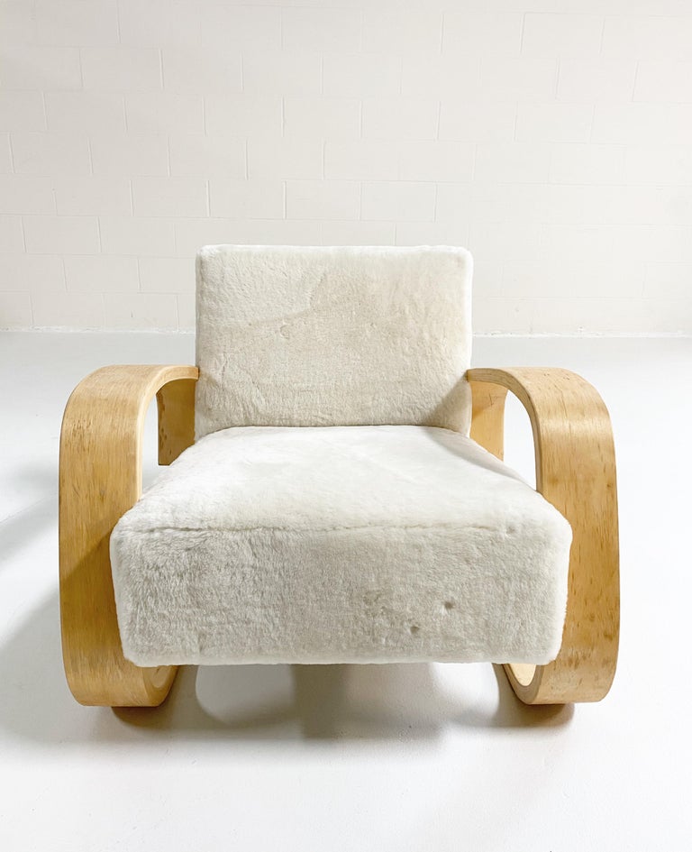Alvar Aalto Model 400 "Tank" Lounge Chair in Shearling at 1stDibs ...