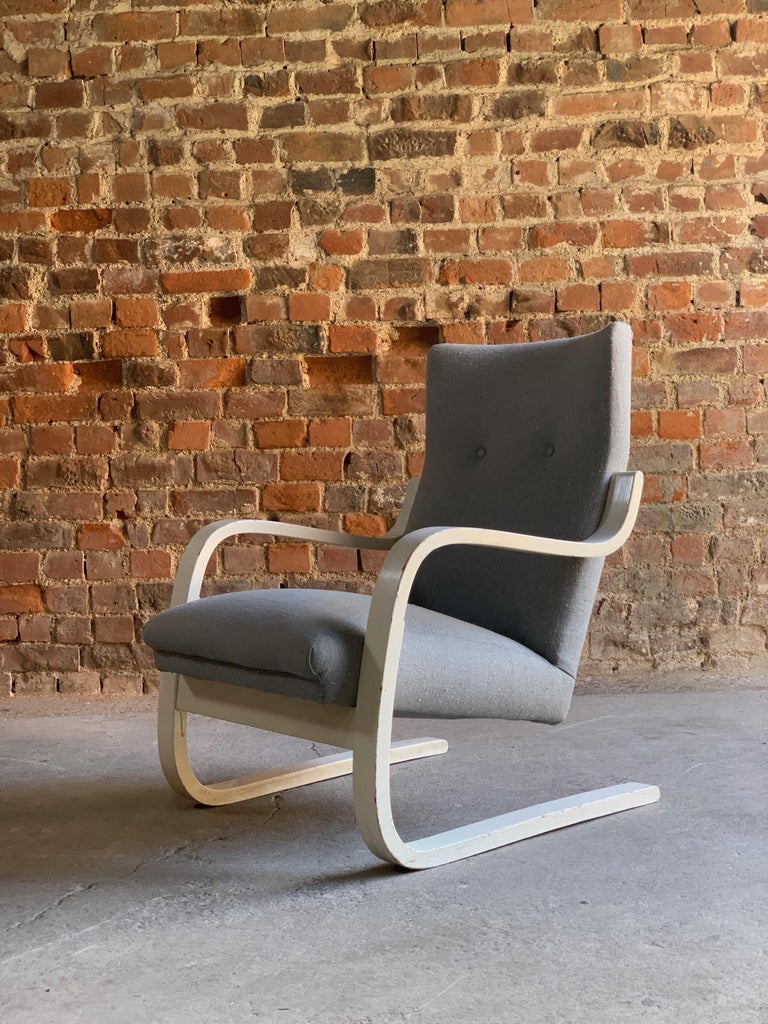 Alvar Aalto Model 401 Lounge Chair Armchair by Artek, circa 1938 at 1stDibs