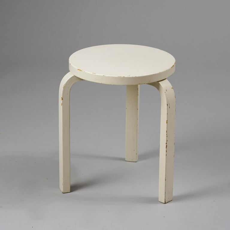 Alvar Aalto Model 60 Stool, circa 1940s For Sale at 1stDibs