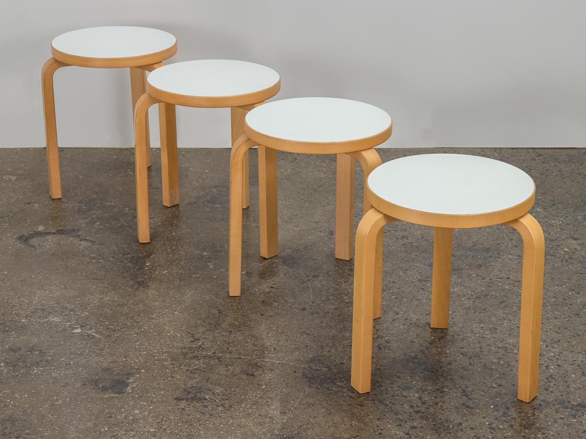 Alvar Aalto Model 60 Stools For Sale at 1stDibs | model 60 stacking stool