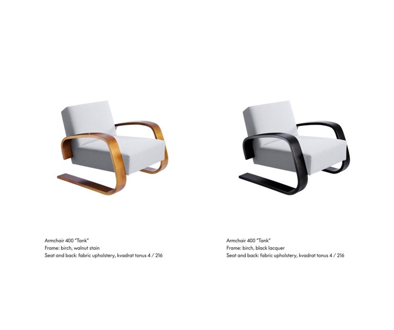 Alvar Aalto Pair of ‘Tank’ 1936 Armchairs in Zebra for Artek For Sale at 1stDibs