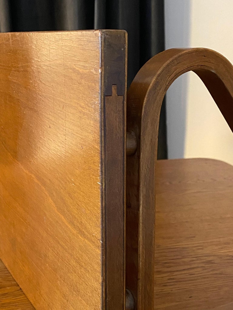 Alvar Aalto, Rare Wall Shelf, Stained Bentwood Birch, for Artek ...