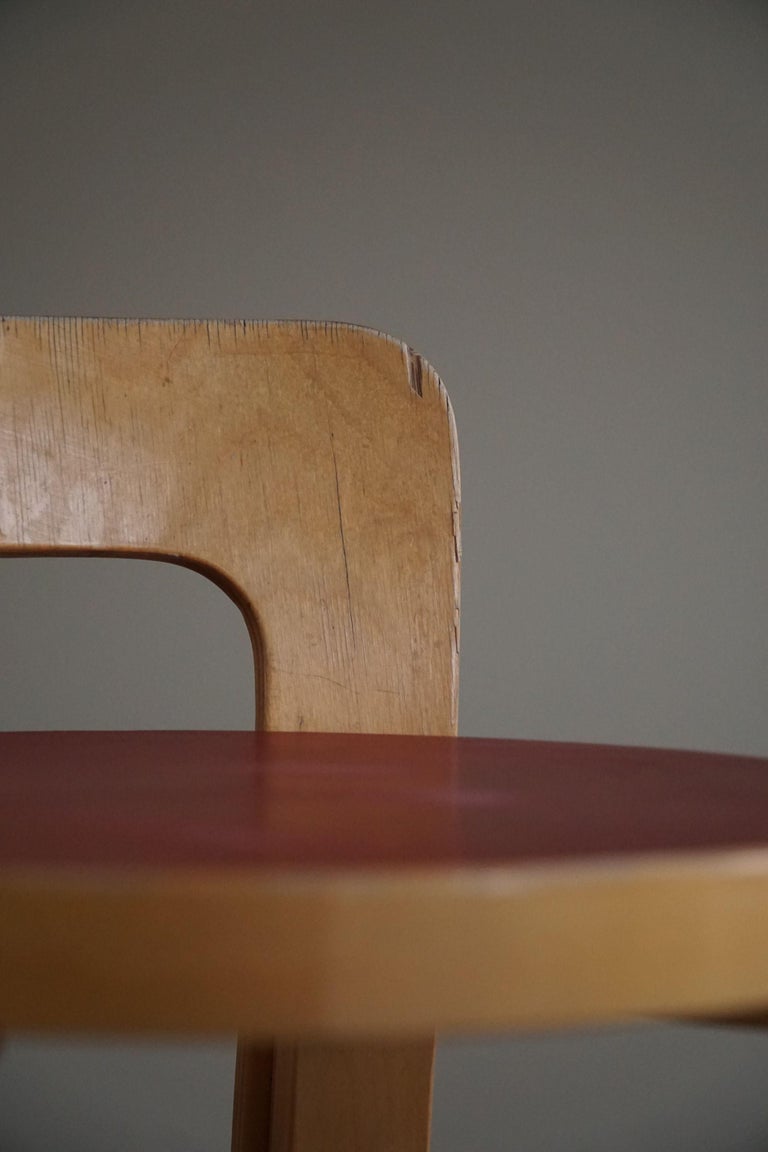 Alvar Aalto, Set of 4 Vintage Bar Stools, Model "K65", Made at Artek ...