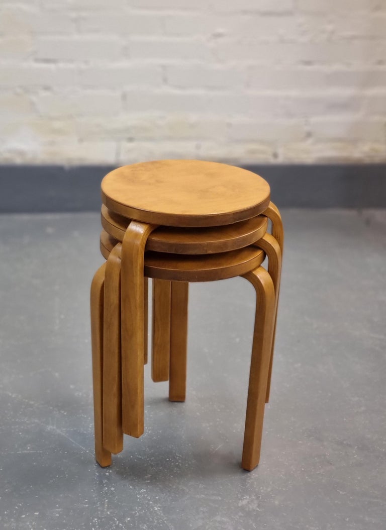 Alvar Aalto, Set of Commissioned Stools by Artek, 1950s For Sale at 1stDibs
