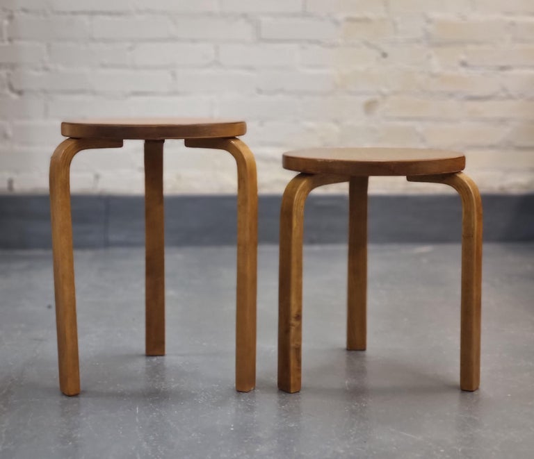 Alvar Aalto, Set of Commissioned Stools by Artek, 1950s For Sale at 1stDibs
