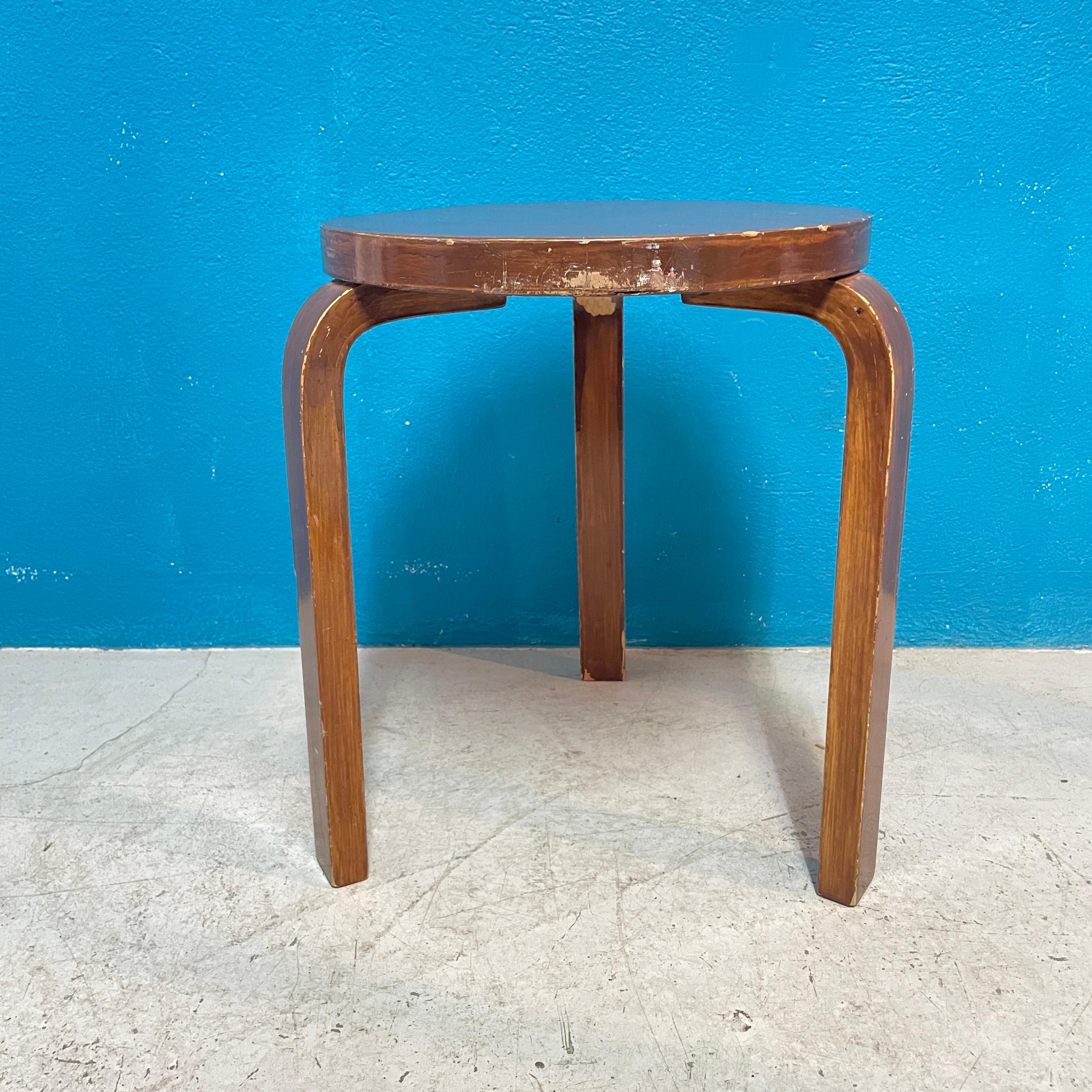 Alvar Aalto Stool 60, Vintage Version, Artek Finland For Sale at 1stDibs