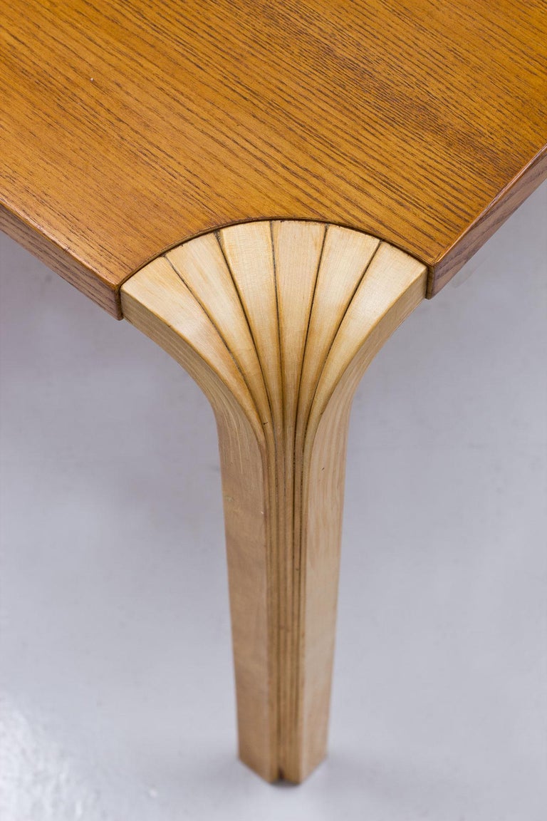 Alvar Aalto" X800" Fan Leg Table at 1stDibs
