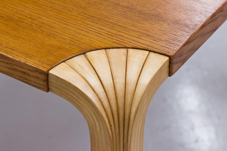 Alvar Aalto" X800" Fan Leg Table at 1stDibs