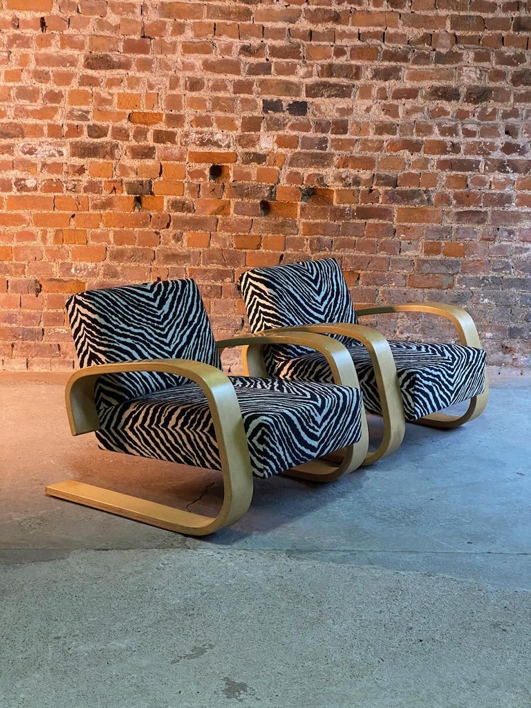 Alvar Aalto Zebra Tank Chair Model 400 by Artek, Finland, circa 1970 at 1stDibs