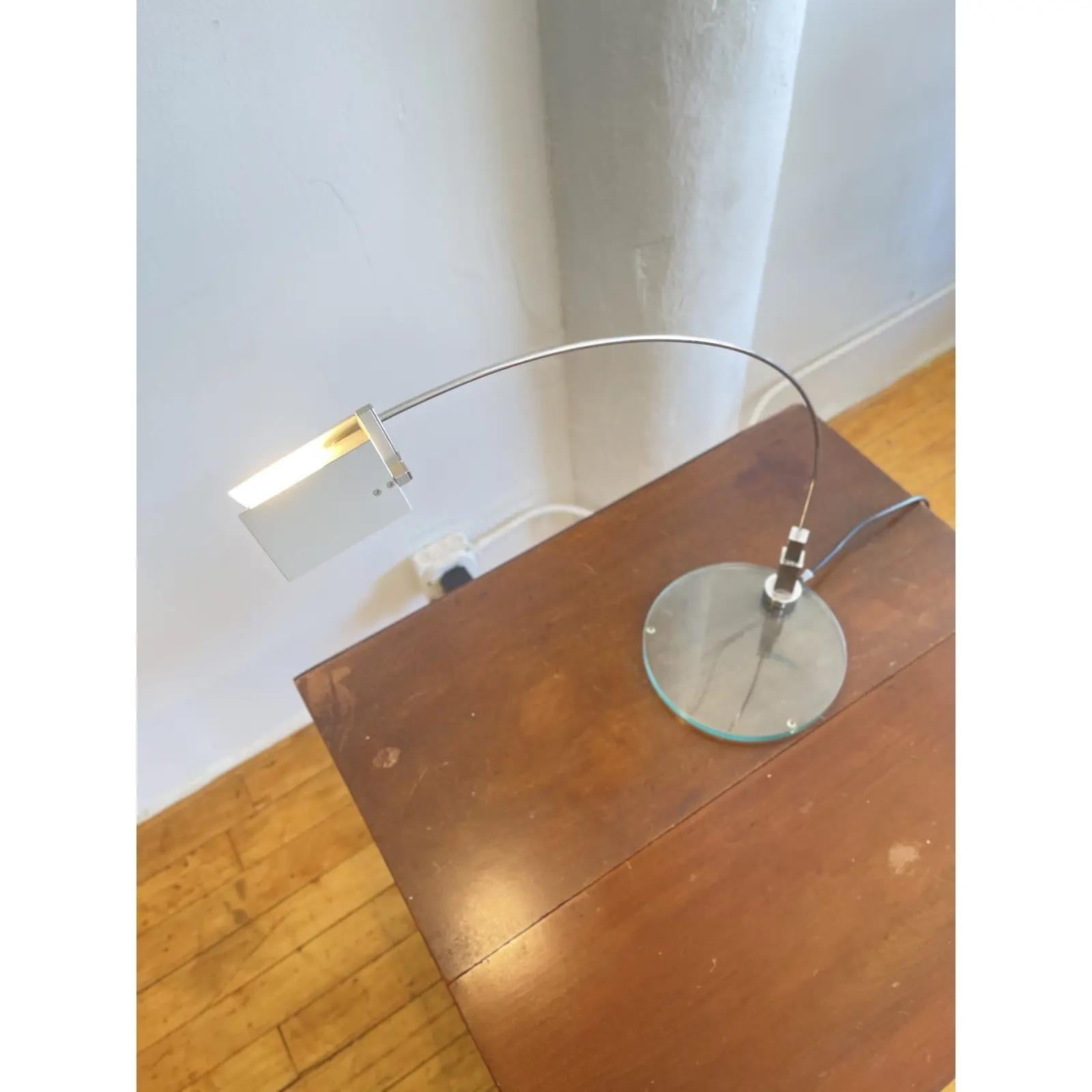 Alvaro Siza Fontana Arte Falena Italian Table Lamp in Chromed Metal ...