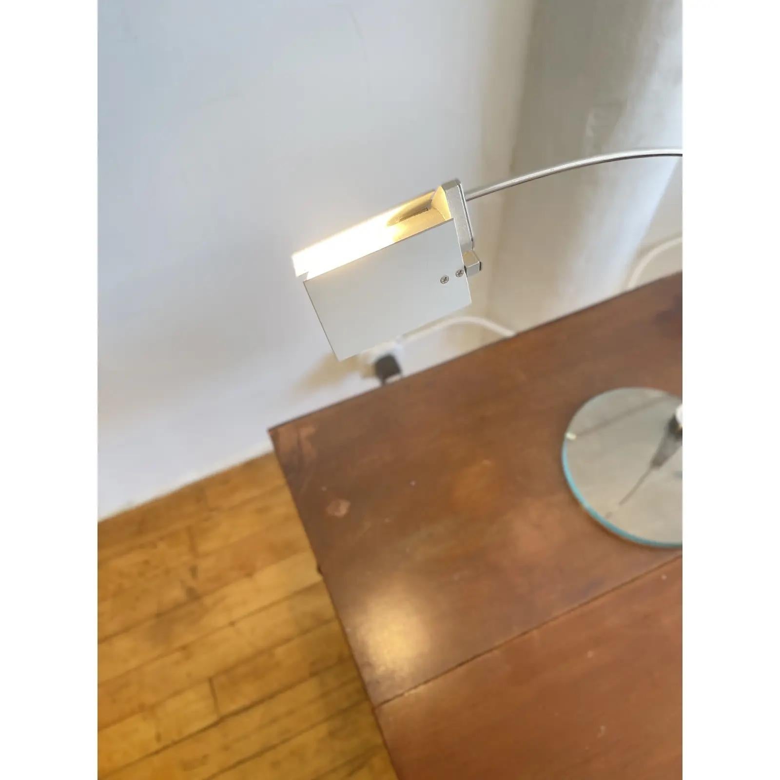 Alvaro Siza Fontana Arte Falena Italian Table Lamp in Chromed Metal ...