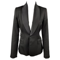 45rpm L Navy Wool Twill Patch Pocket Soft Shoulder Sport Coat at 1stDibs