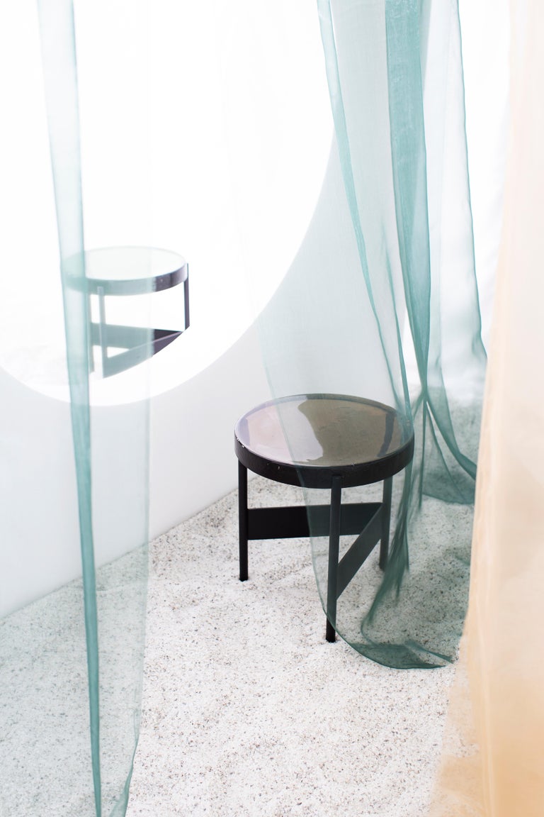 Alwa Two Green Black Side Table by Pulpo For Sale at 1stDibs