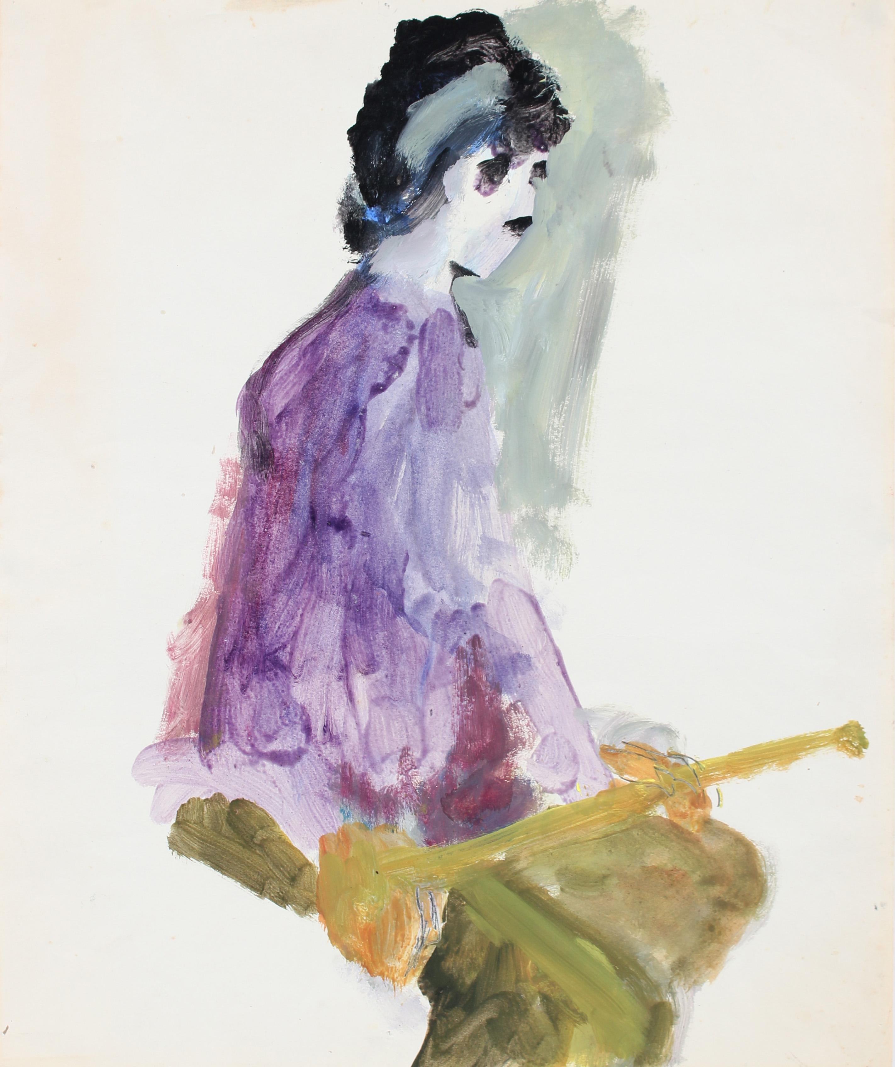 Alysanne McGaffey - Distemper Painting, Portrait of San Francisco poet ...