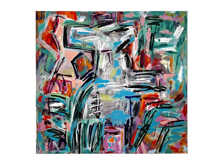 alysha grace marko - Spring Time Symphony: Abstract Colourful Oil ...