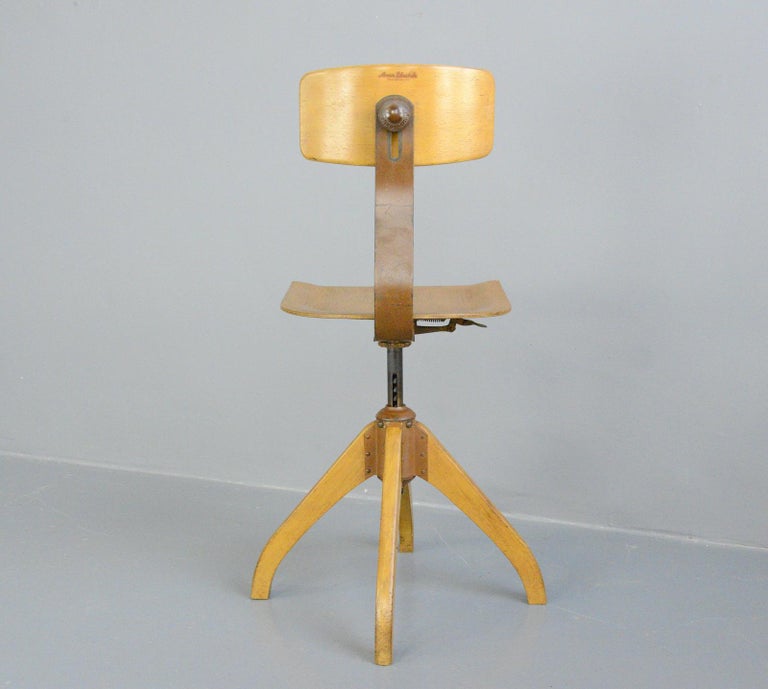 Ama Elastik Factory Chair, circa 1930s at 1stDibs