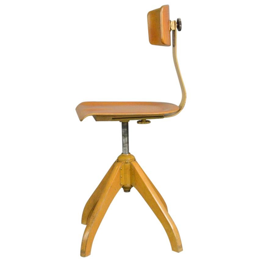 Machinists Chairs by Ama Elastik, circa 1930s at 1stDibs