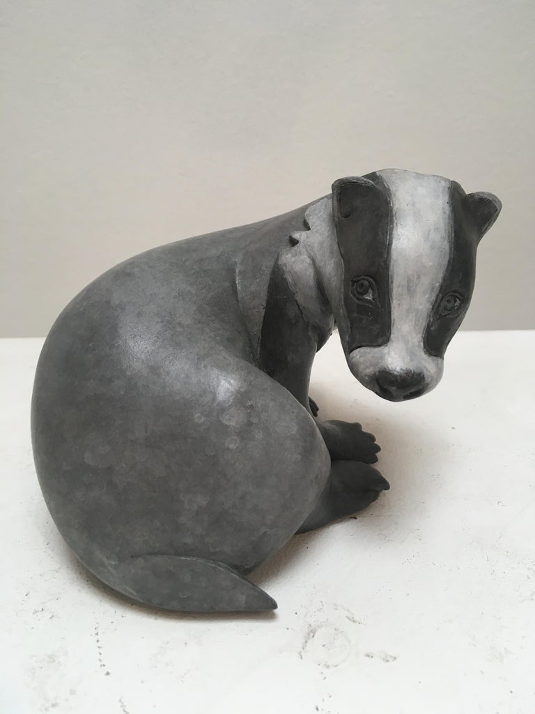 Ama Menec - Persecuted - contemporary bronze wildlife animal badger ...