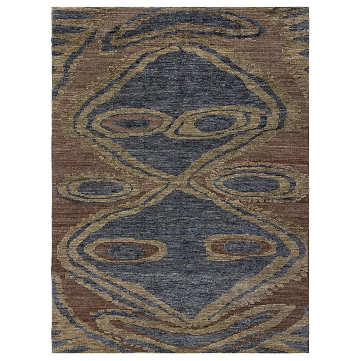 ZA3196 6 x 8'9 Overdyed Amadi Carpets For Sale at 1stDibs