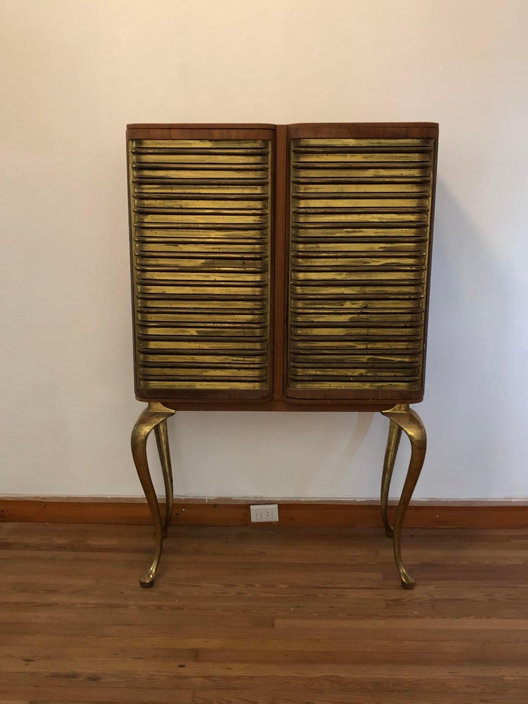 Amaizing Bar in Bronze and Wood, Style: Art Deco, Italian For Sale at ...