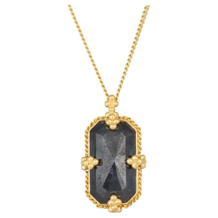 Amáli Black Diamond Necklace For Sale at 1stDibs