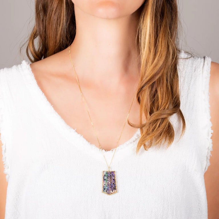 Amáli Carved Andamooka Opal Amulet For Sale at 1stDibs