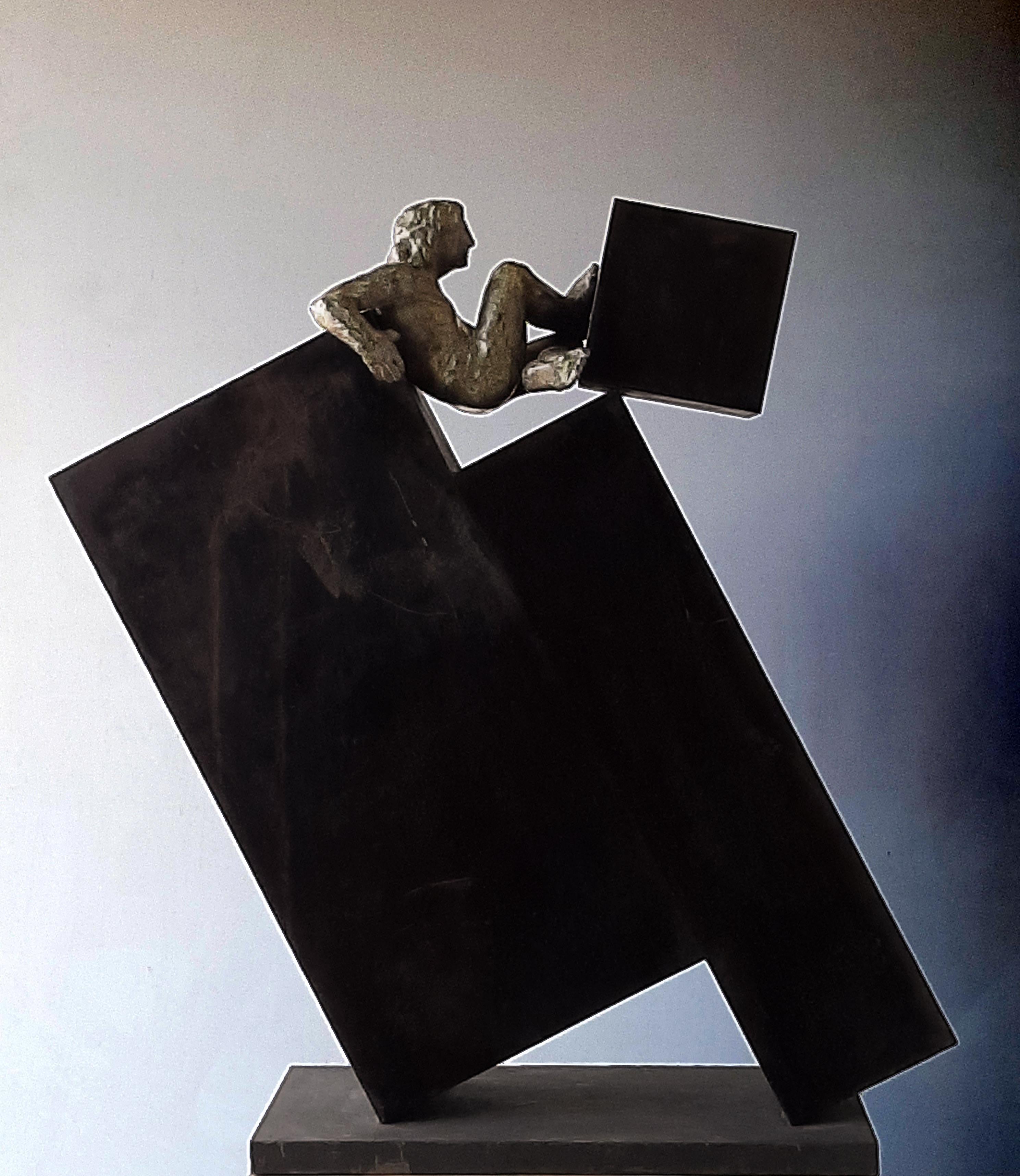 Cubus Spiralis Polished Stainless Steel Abstract Minimalist Sculpture ...