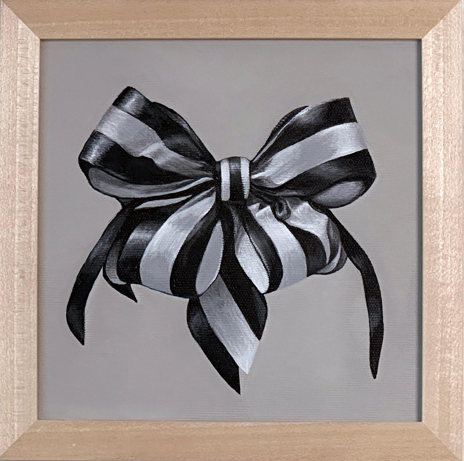 Amanda Andersen - Acrylic Painting "Silk Ribbon" with frame minimal ...