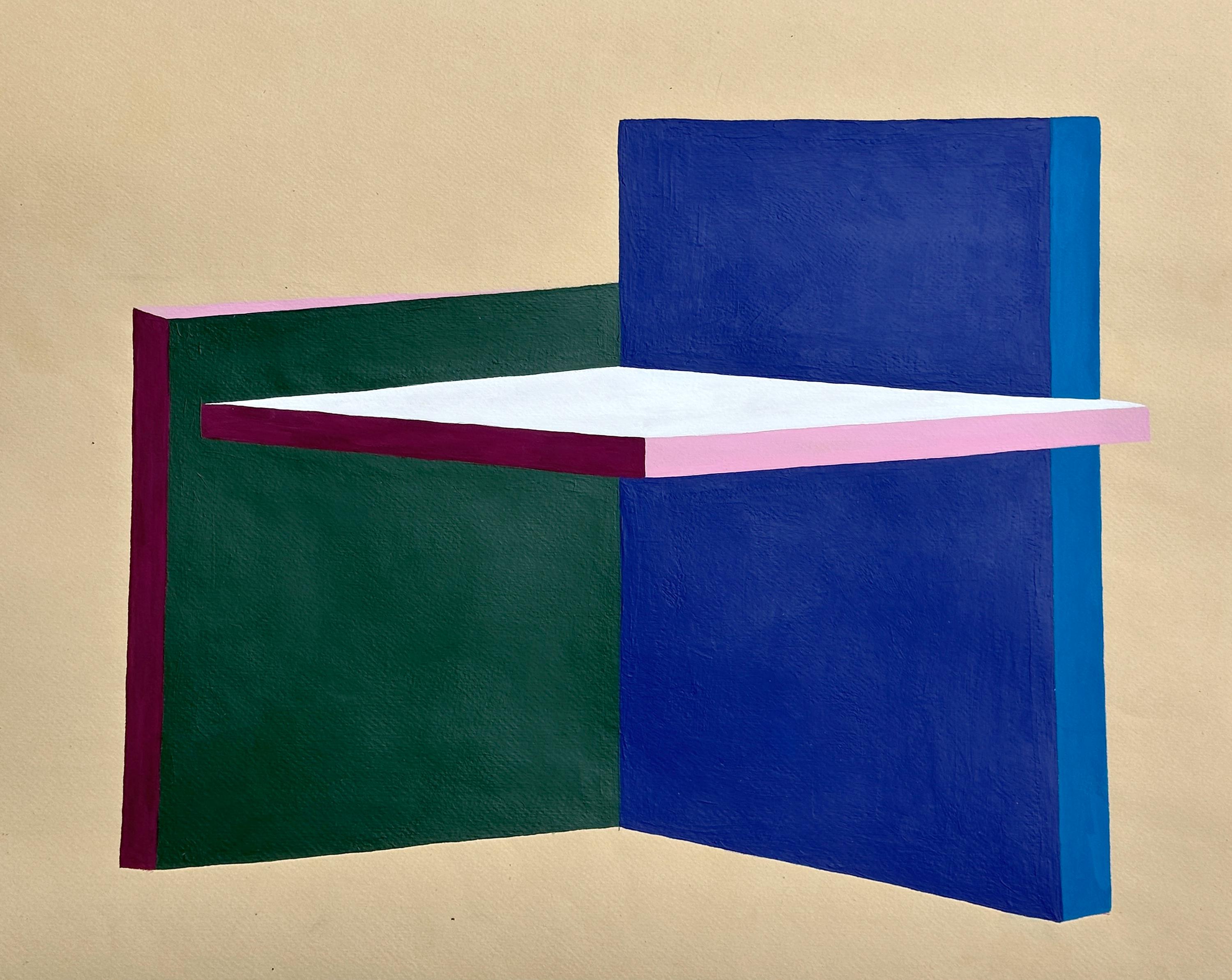 Liane Ricci - Jet Stream, acrylic, pencil, watercolor on paper ...