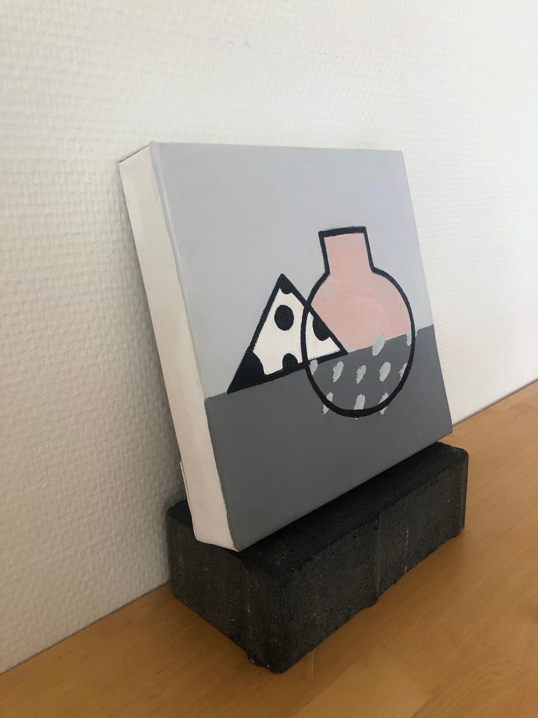 Amanda Andersen - One Object with a Jar of Beans Acrylic Painting pink ... Amanda Andersen - One Object with a Jar of Beans Acrylic Painting pink ...