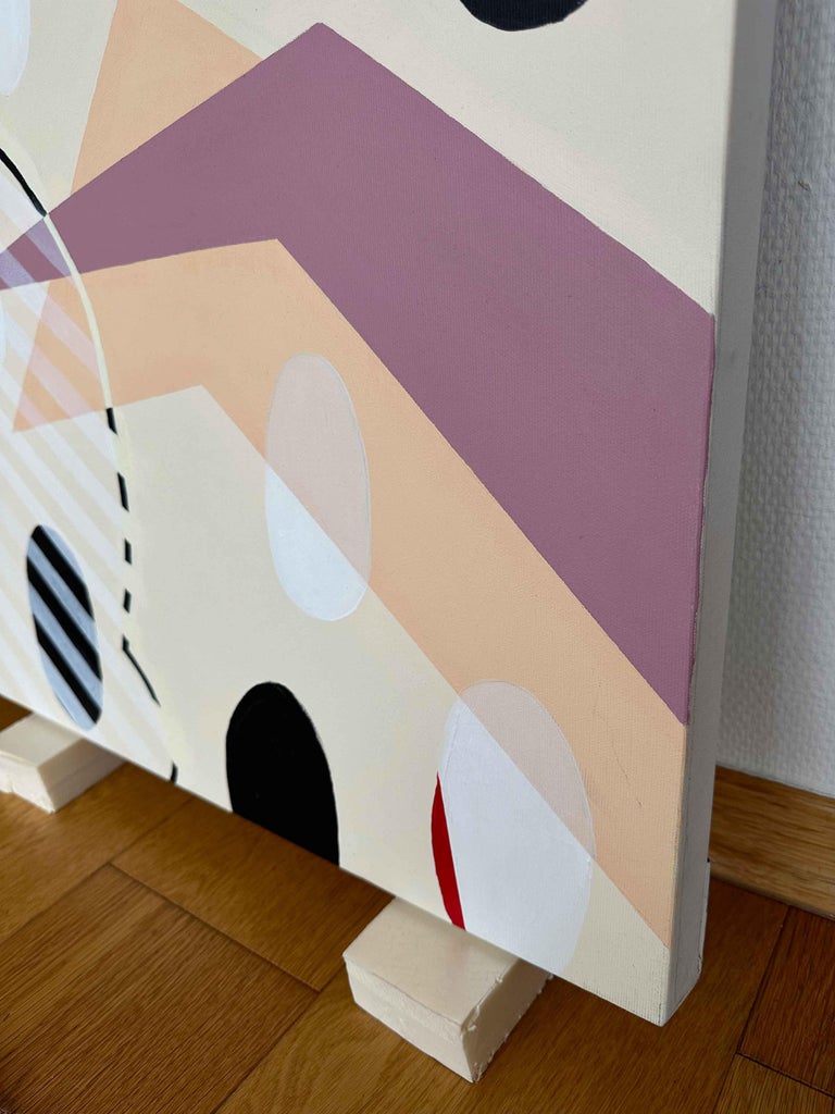 Amanda Andersen - "Ridge R" contemporary abstract painting, emerald ...