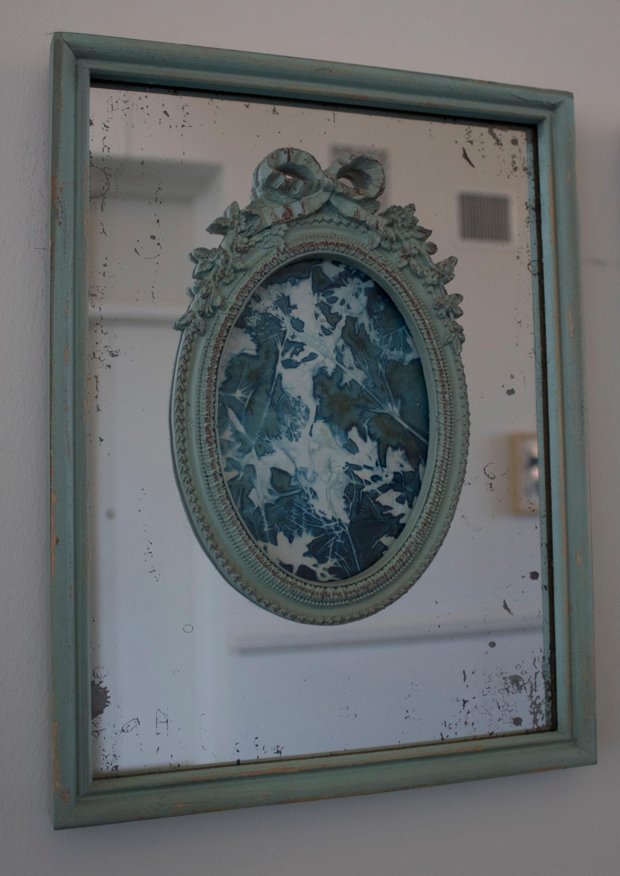 Amanda Besl - A Set of 6 Contemporary Cyanotypes in Mirrored Frames ...