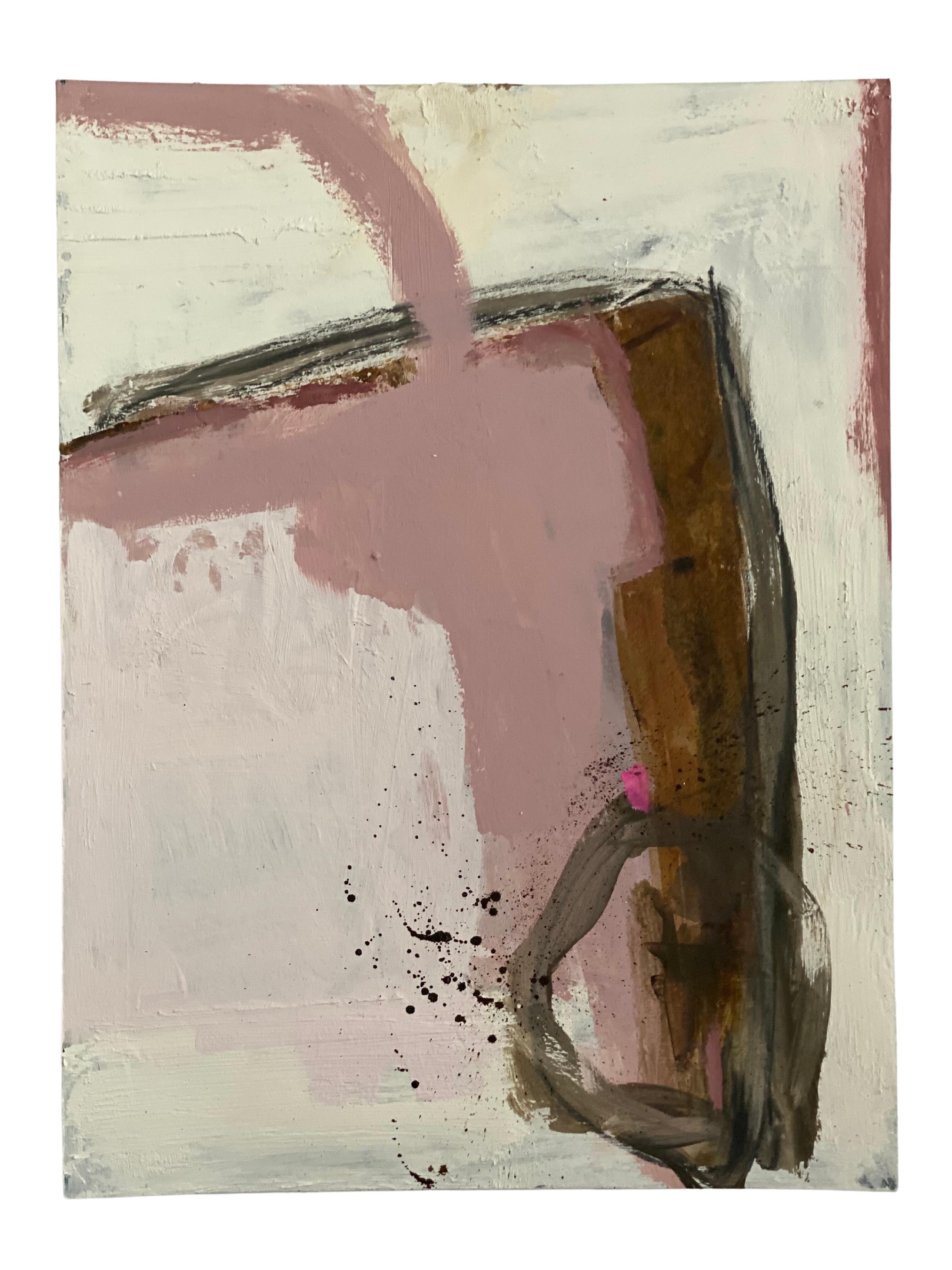 Amanda Carol Collection - Umber and Ochre Abstract I 12" x 16" Work on ...