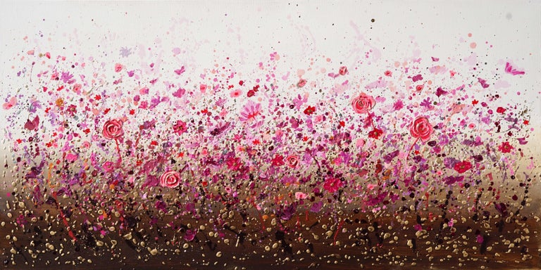 Amanda Dagg - Virtuous Floral Bloom, Painting, Acrylic on Canvas For ...