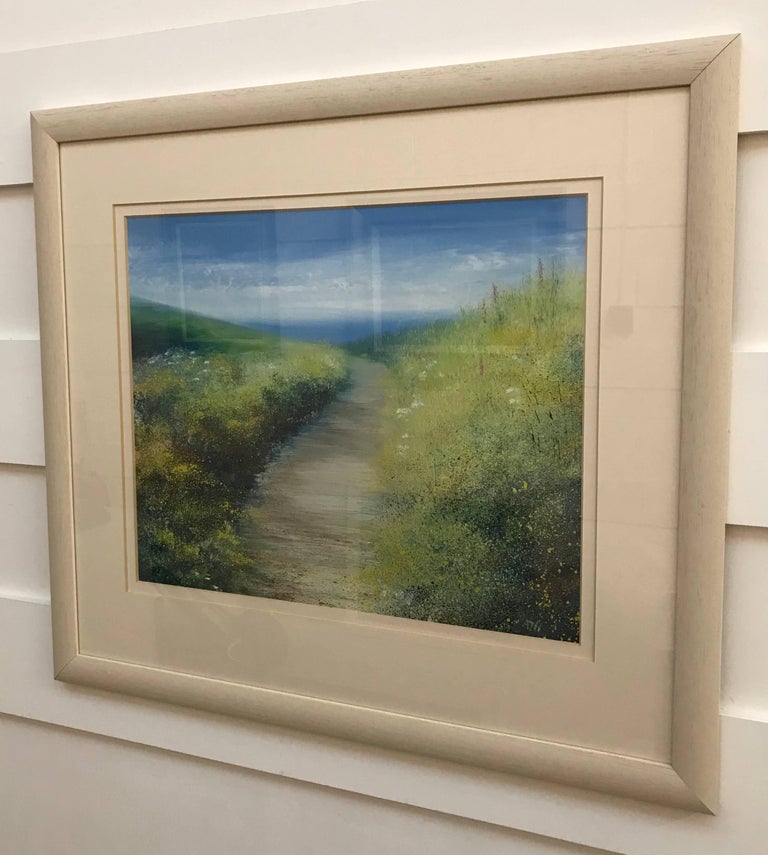 Amanda Hoskin - British Landscape Painting of Coastal Summer Path by ...