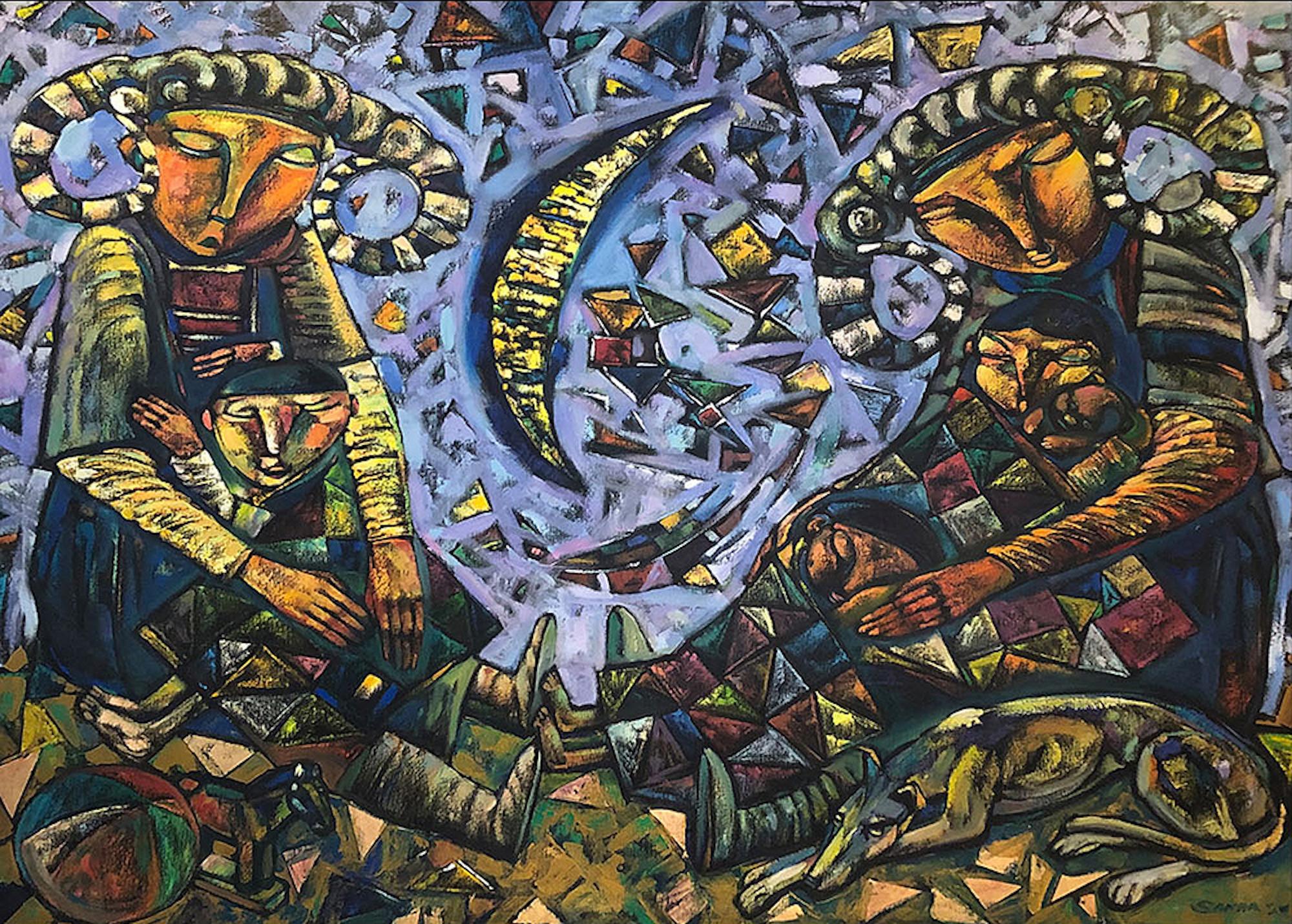 Amarsanaa Galmandakh - Dream Sleeping - Abstract Expressionism ...