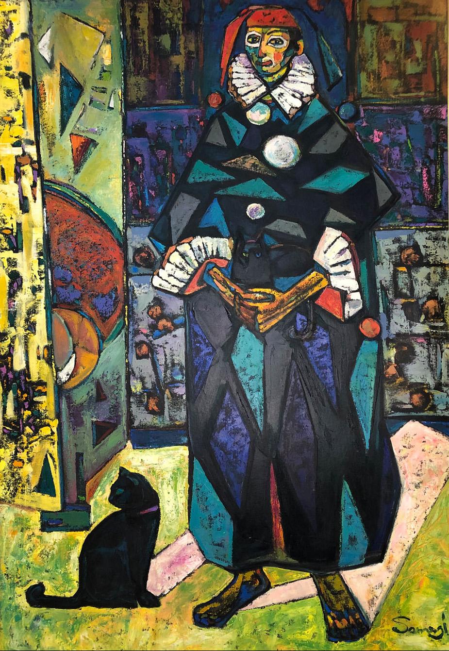 Amarsanaa Galmandakh - Woman with Hat 3 - female figurative study ...