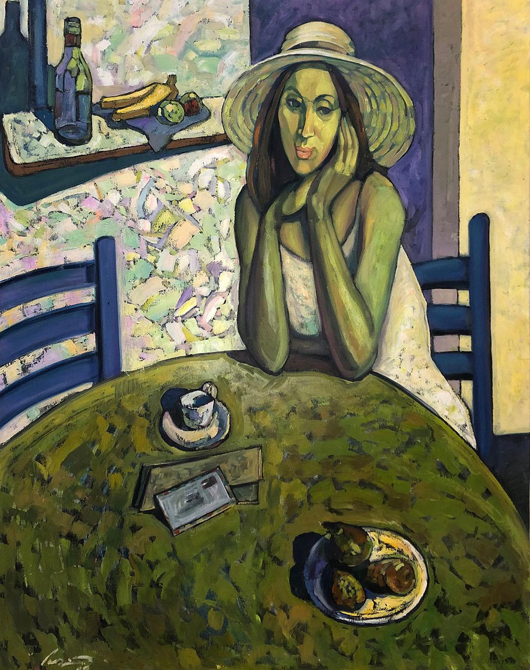 Amarsanaa Galmandakh – Porträt Frau - Weibliches figuratives Porträt ...