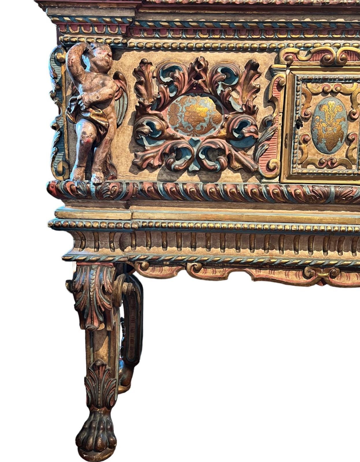Amazing and Rare Italian Cassone 18th Century For Sale at 1stDibs
