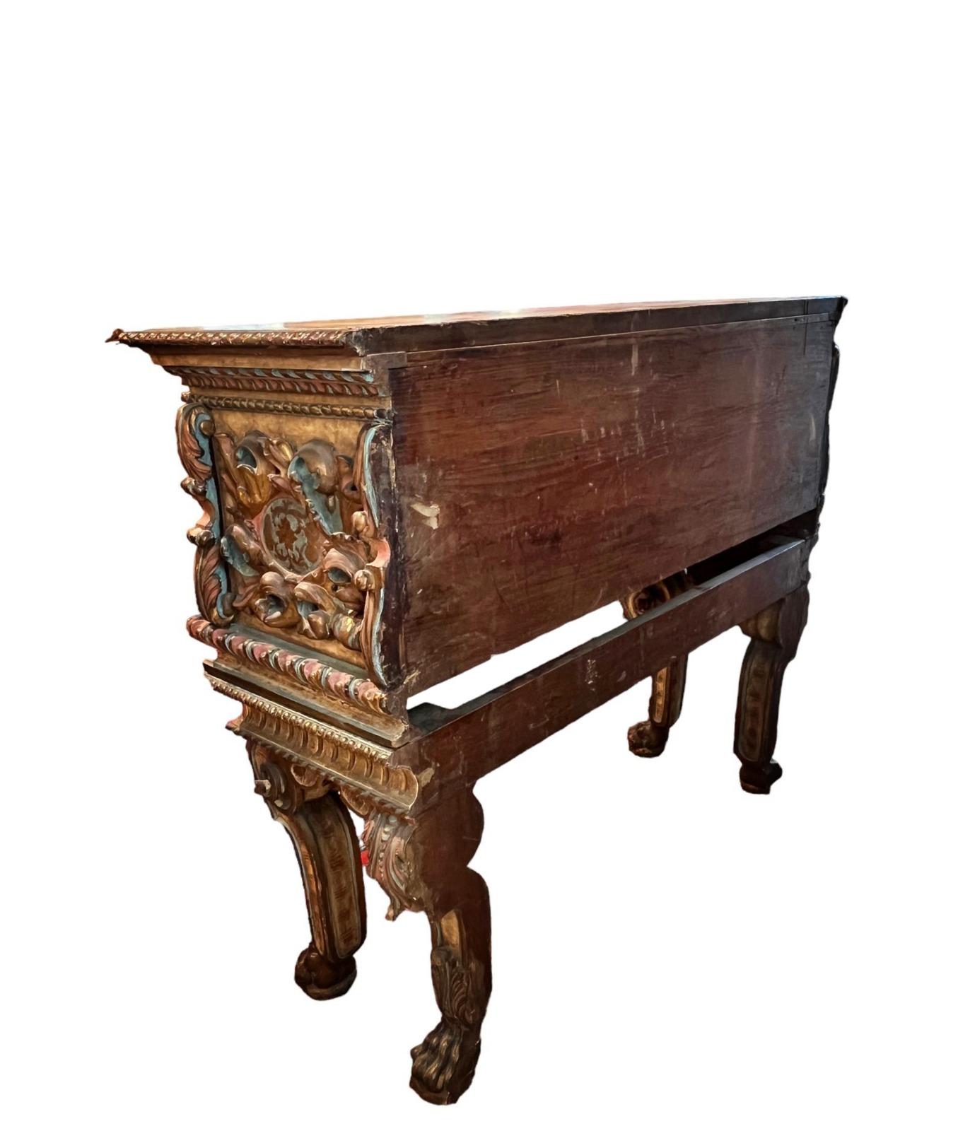 Amazing and Rare Italian Cassone 18th Century For Sale at 1stDibs