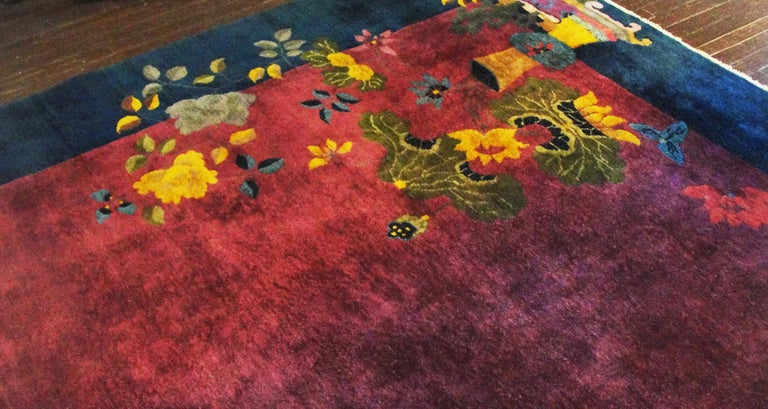 Amazing Antique Art Deco Carpet, Great Size at 1stDibs