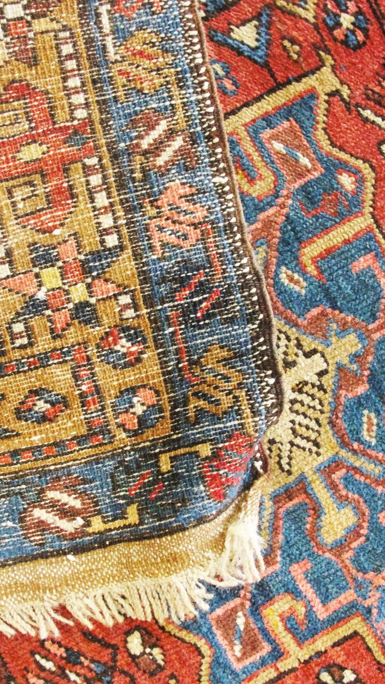 Antique Persian Heriz, Karaja, Serapi Runner For Sale at 1stDibs