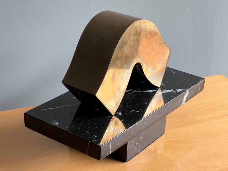 Bronze and Marble Sculpture by Neil Hadlock For Sale at 1stDibs