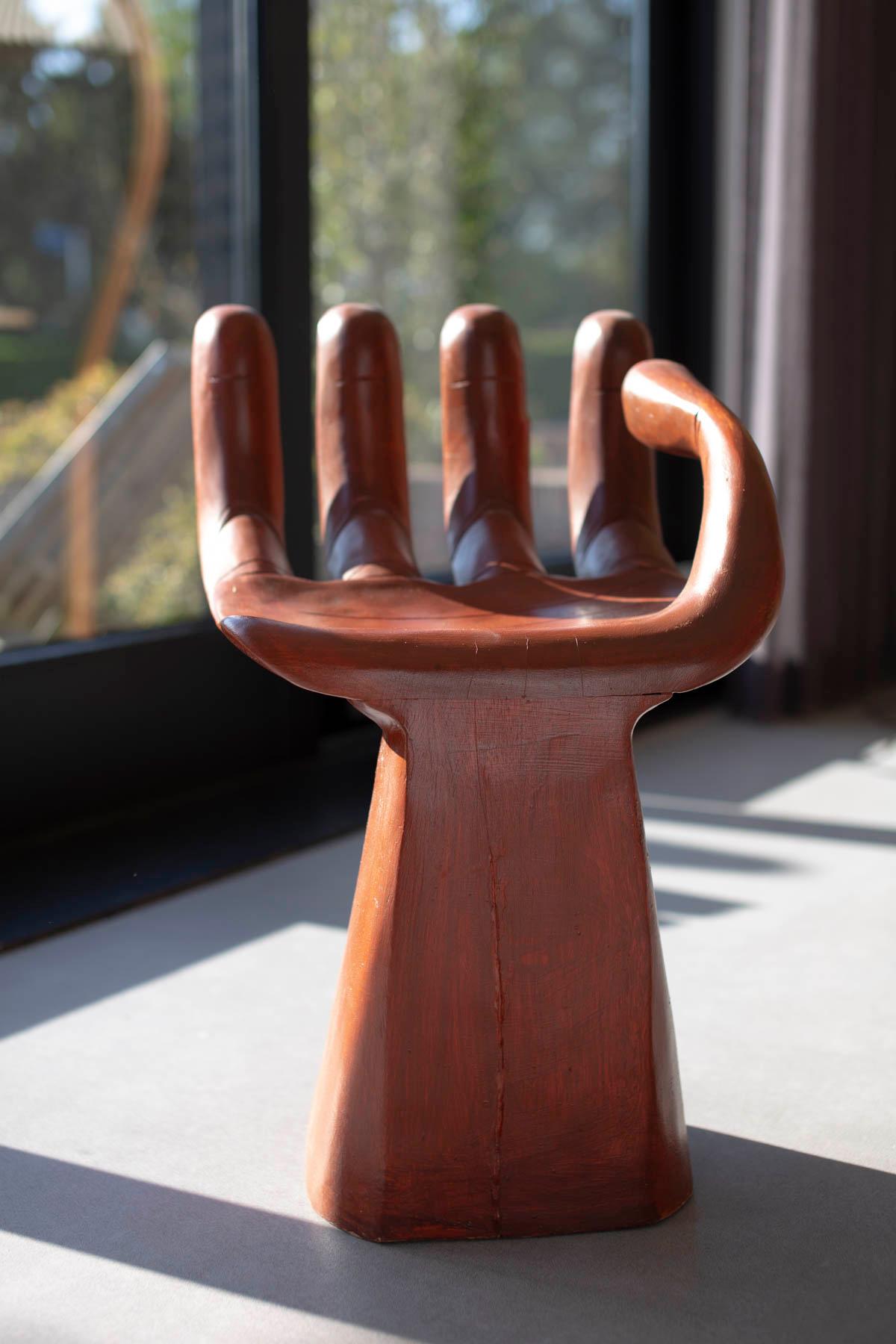 Amazing Carved Hand Chair in Style of Pedro Friedeberg For Sale at 1stDibs