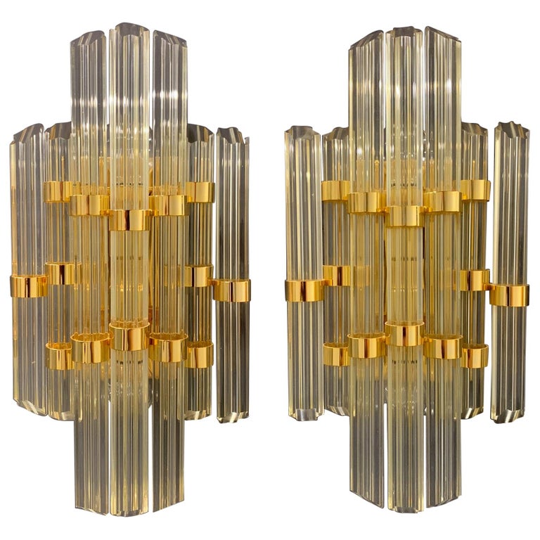 Amazing Crystal Scones from France 18-Karat Gold-Plated For Sale at 1stDibs