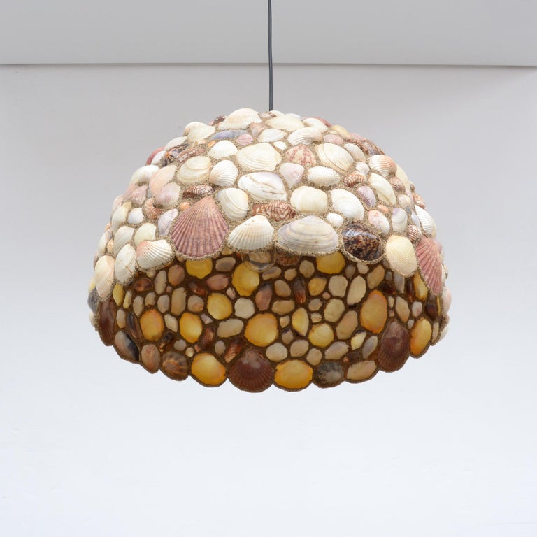 Amazing Dome Seashell Chandelier at 1stDibs